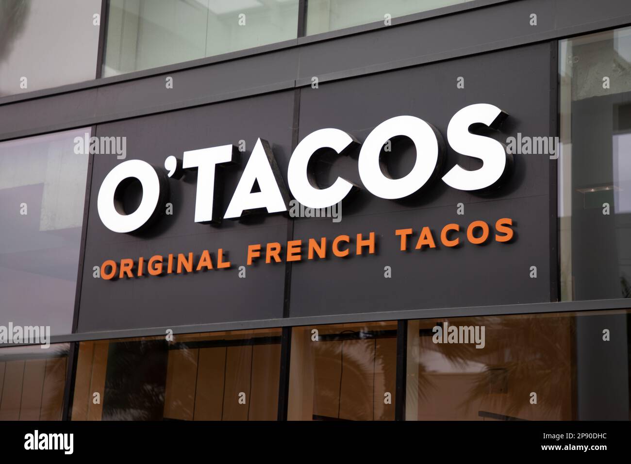 Taco and meat shop sign hi-res stock photography and images - Alamy