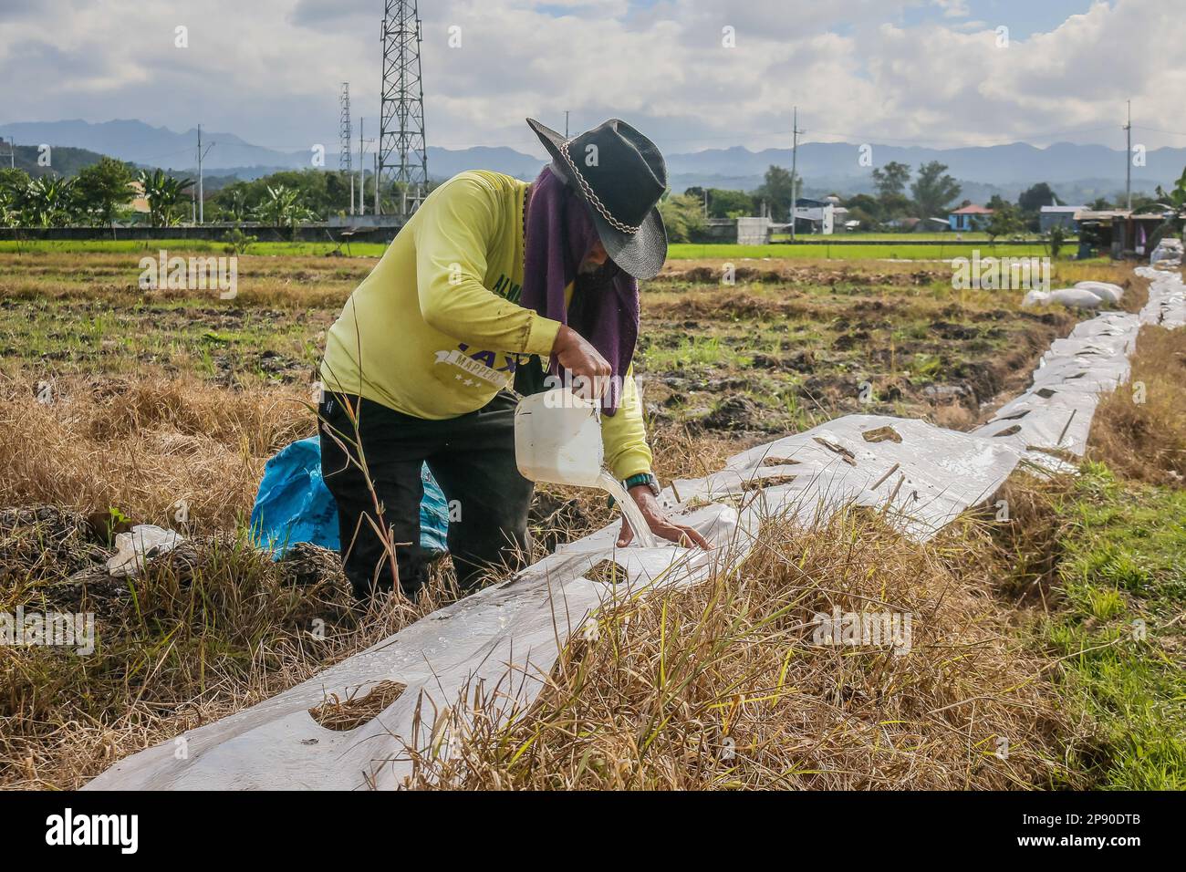 Teresa, Rizal, Philippines. 10th Mar, 2023. Filipino farmer works on a ...