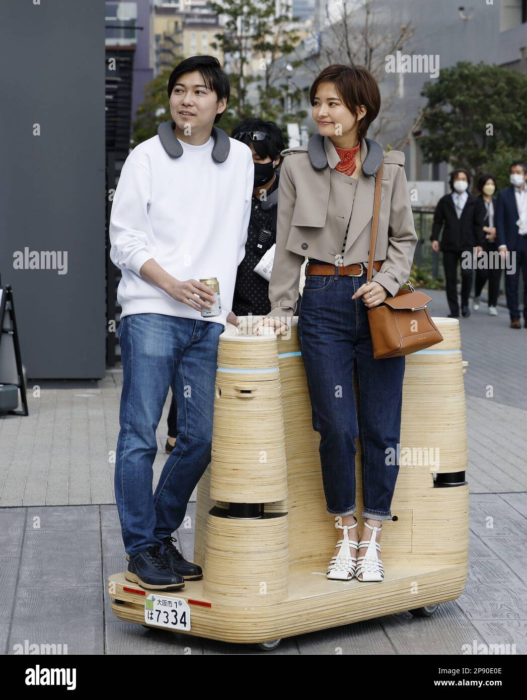 A self-driving small mobility vehicle that travels at the walking speed ...