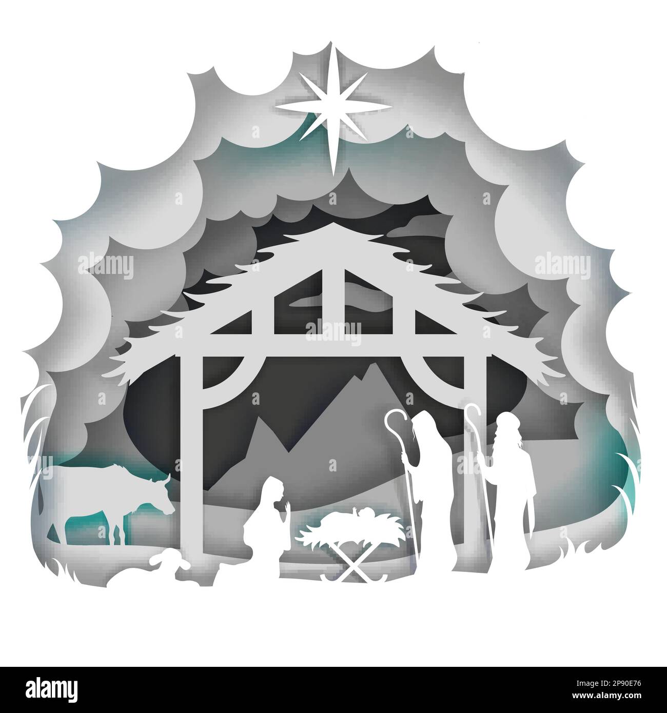 Birth of jesus cave Cut Out Stock Images & Pictures - Alamy