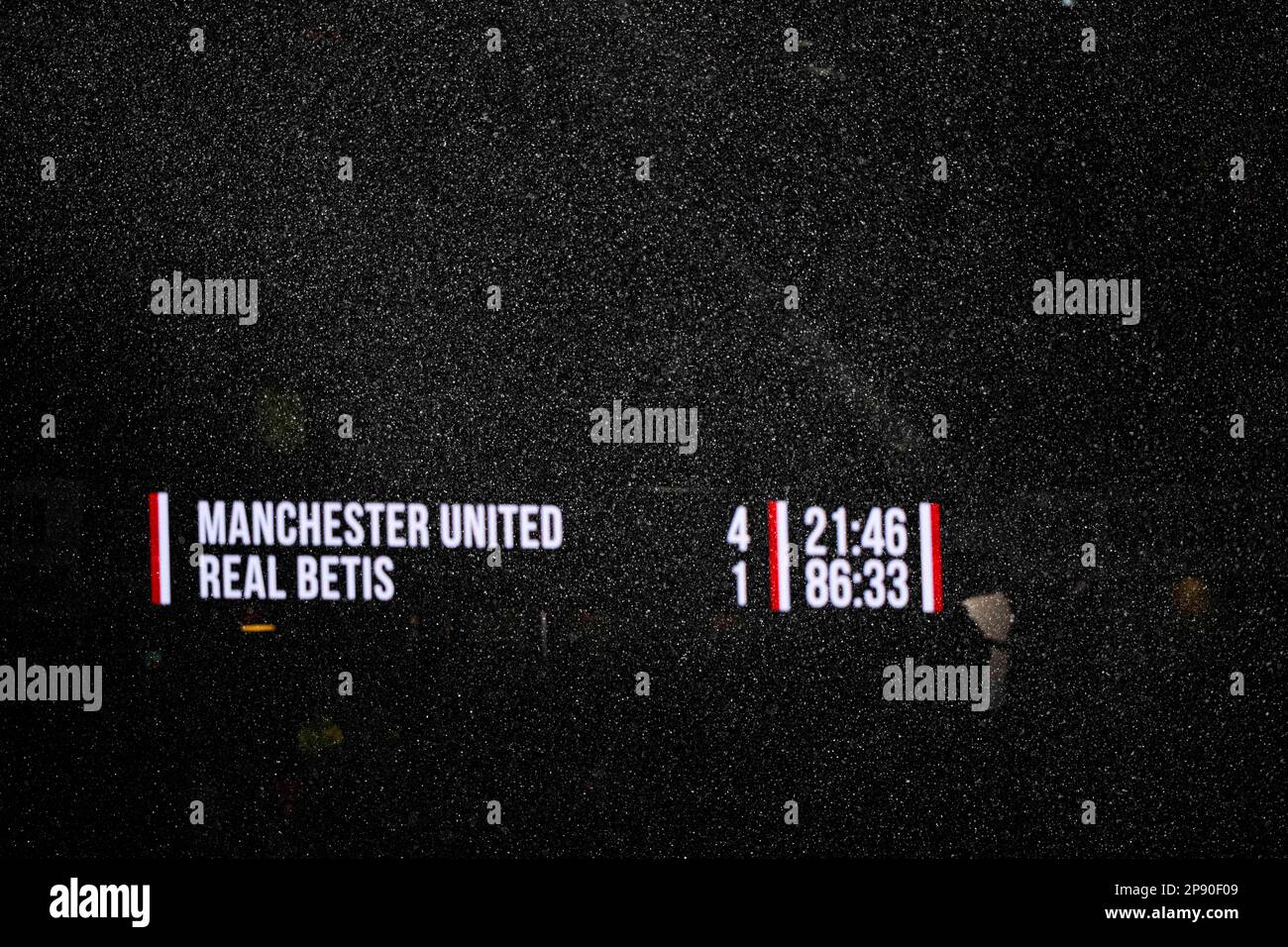 Soccer man utd score hi-res stock photography and images - Alamy