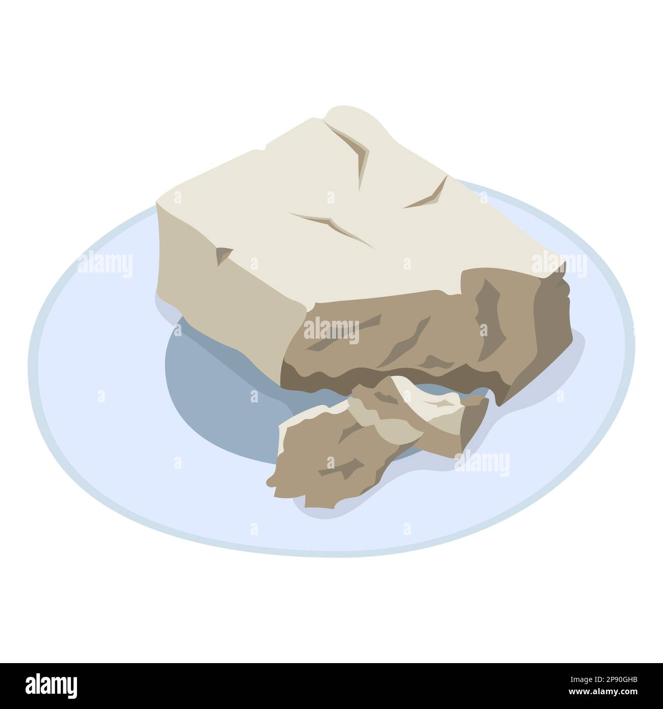 Yeast on a plate. Vector illustration on a white background Stock ...