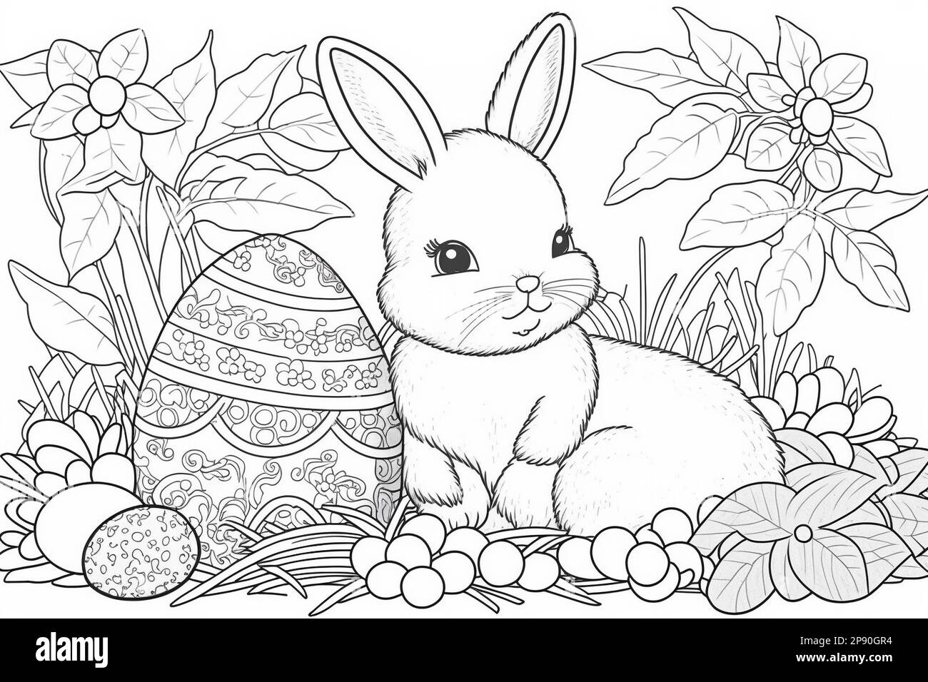 Coloring for kids. Printable coloring page. Easter. School. Hobby ...