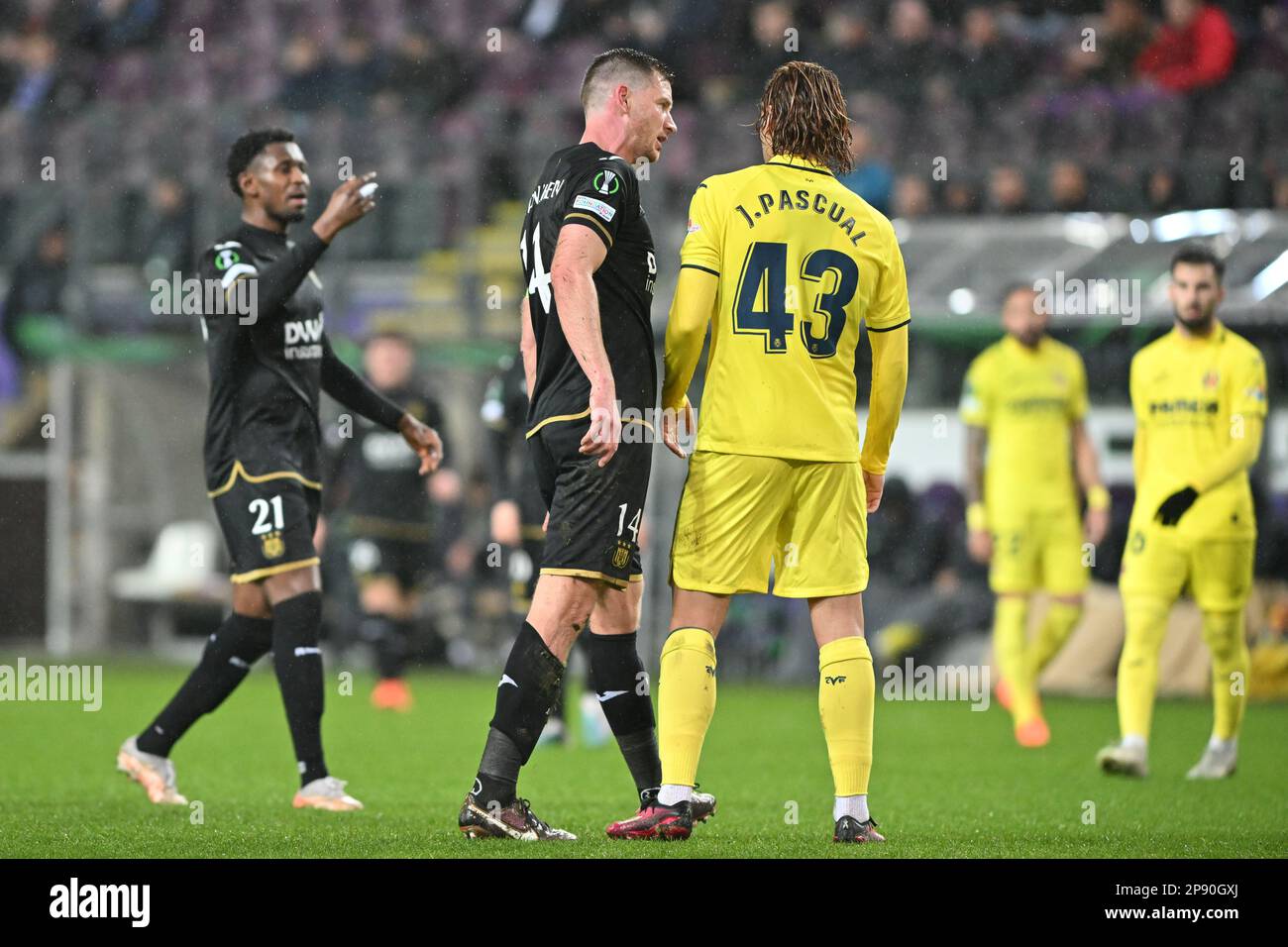 Brussel , Belgium . 09/03/2023, Jorge Pascual (43) of Villarreal and ...
