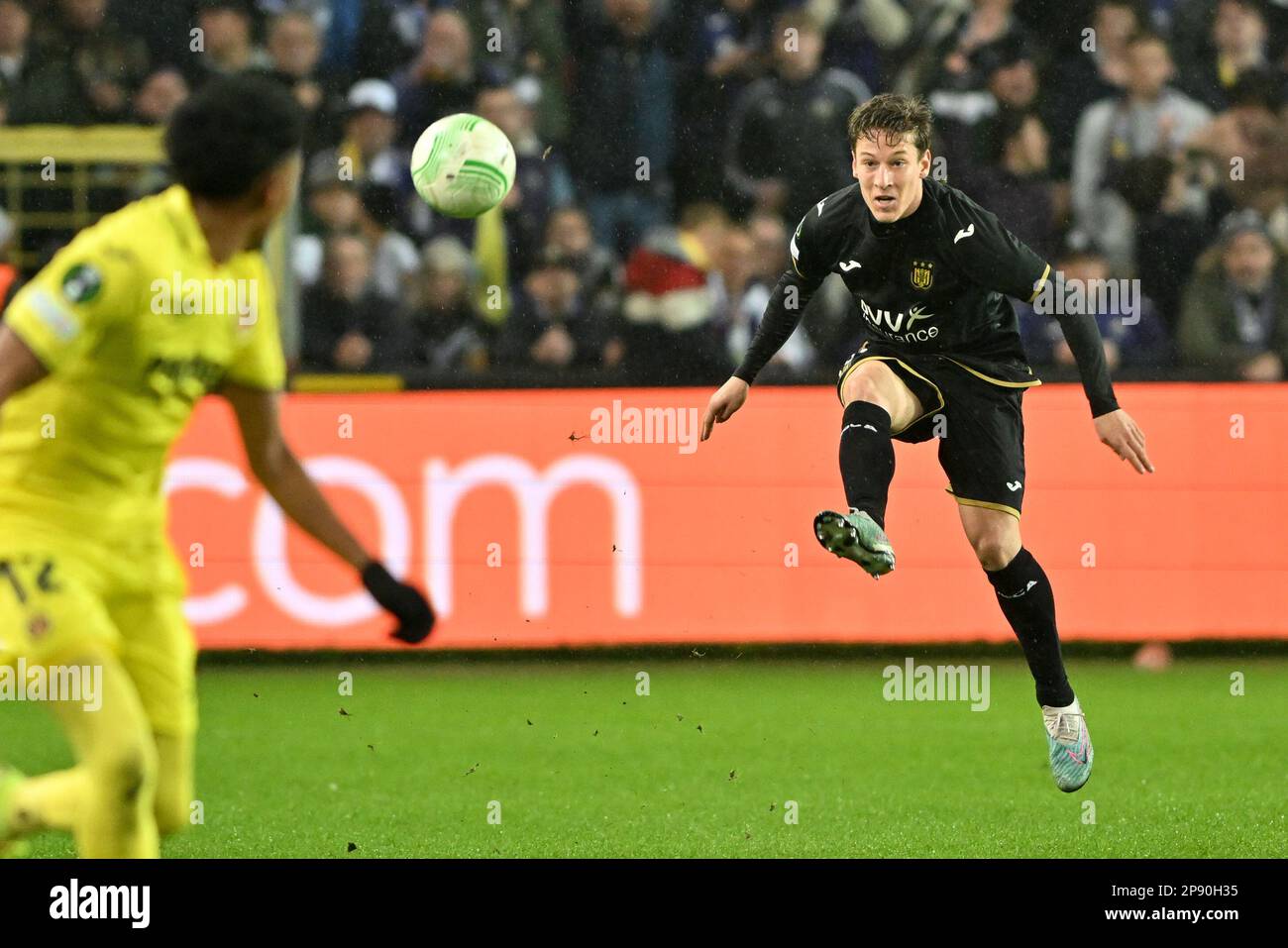 Brussel , Belgium . 09/03/2023, Yari Verschaeren (10) of Anderlecht ...