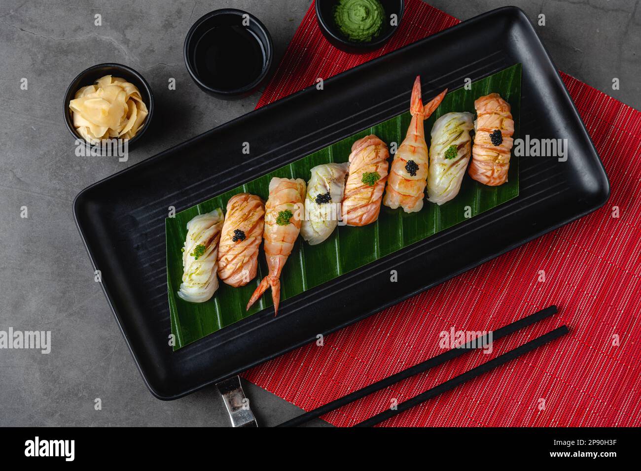 Sushi set various rolls hi-res stock photography and images - Alamy