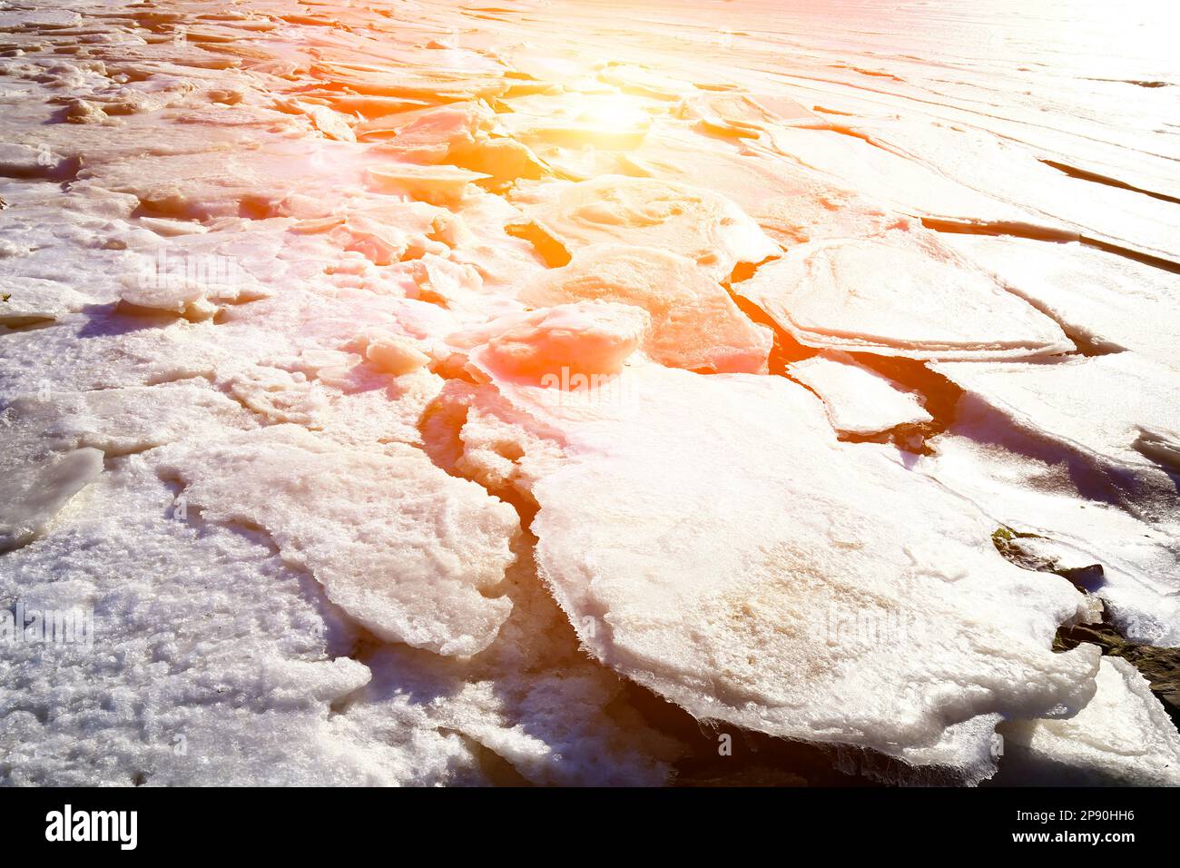 The winter sea ice Stock Photo - Alamy
