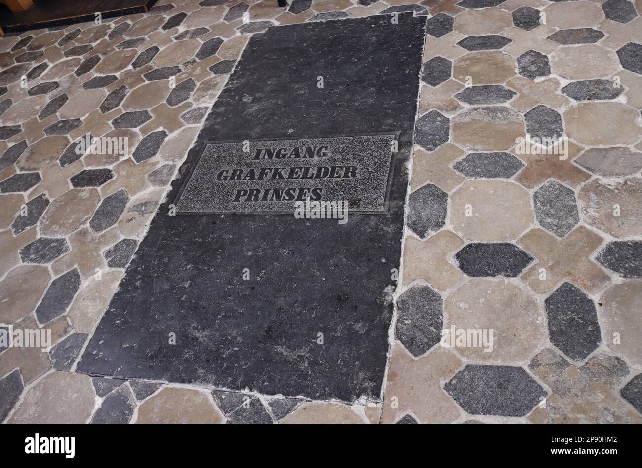Tomb entrance for Princess Maria of Orange-Nassau's crypt in Buren, the ...