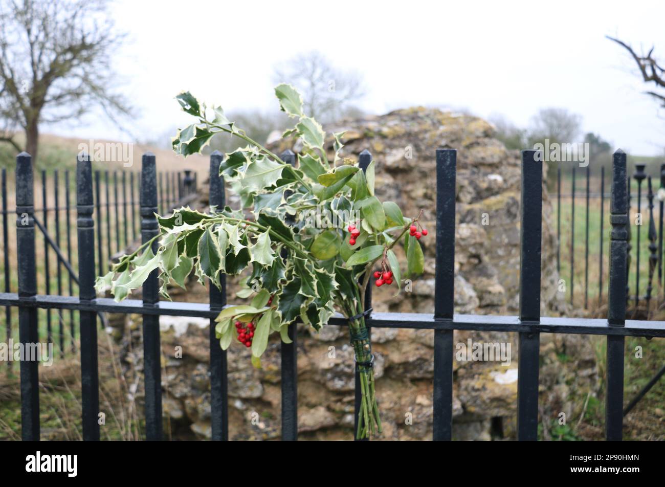 Site of Fotheringhay Castle in England Stock Photo - Alamy