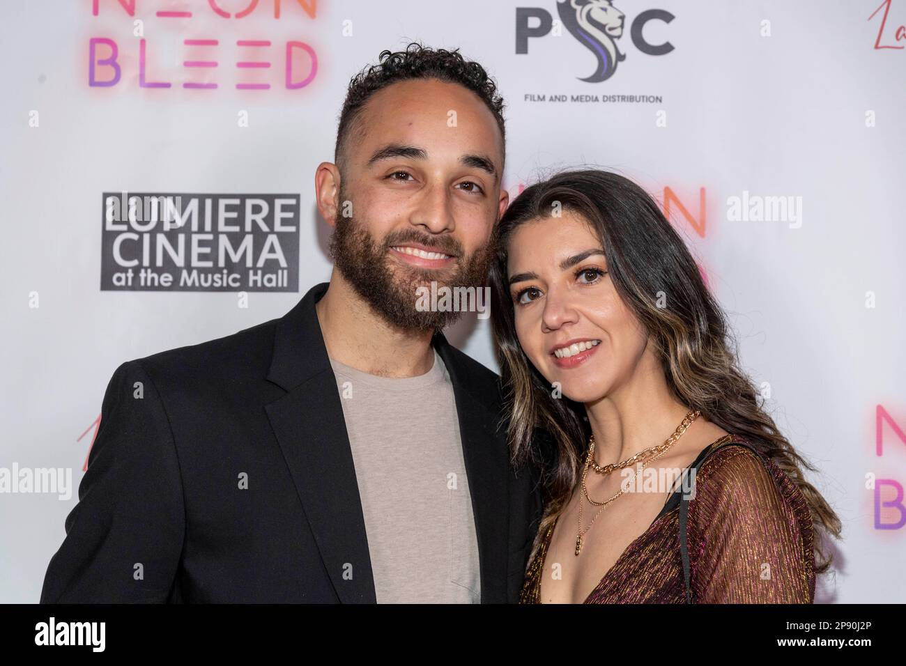 Los Angeles, CA March 9, 2023, Script supervisor Vaal English, Thailin Silva attend "Neon Bleed ...