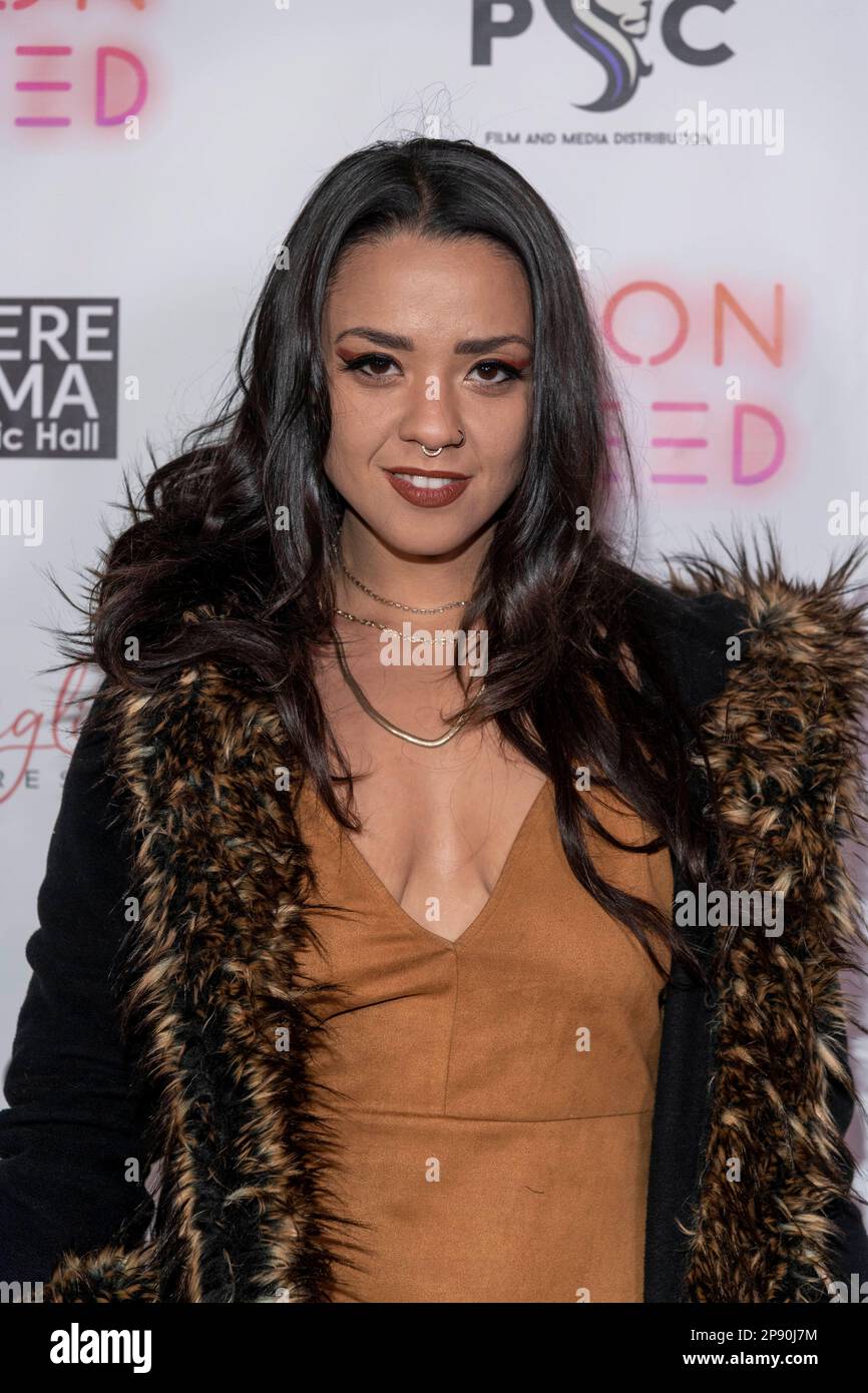 Actress Asia Lynn Pitts Attends Neon Bleed Los Angeles Premiere At