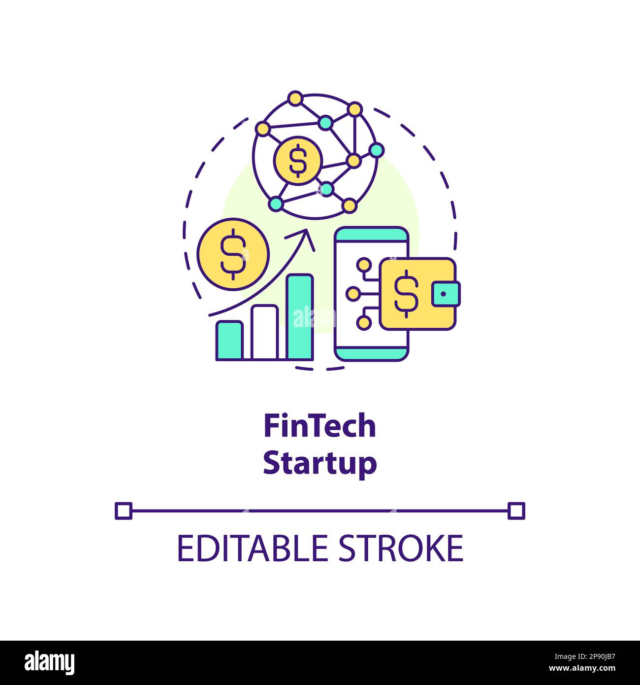 Fintech image Stock Vector Images - Alamy