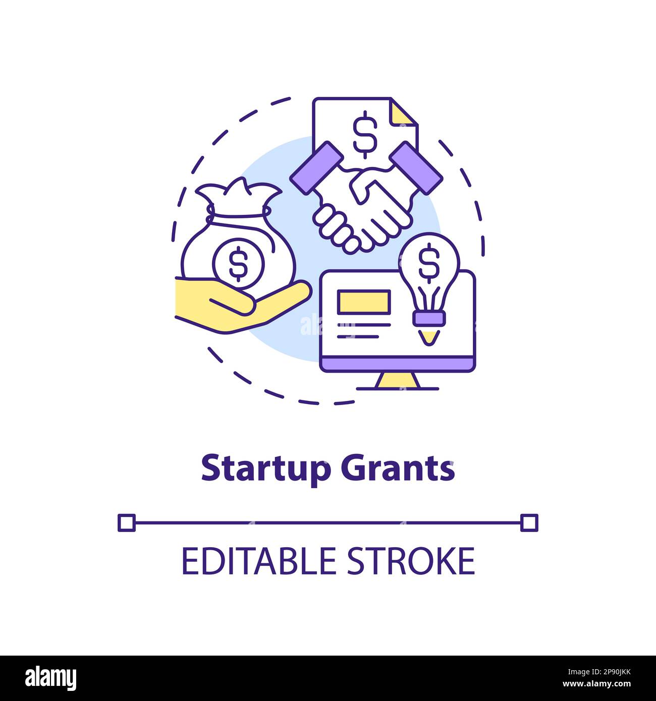 Startup grants concept icon Stock Vector Image & Art - Alamy