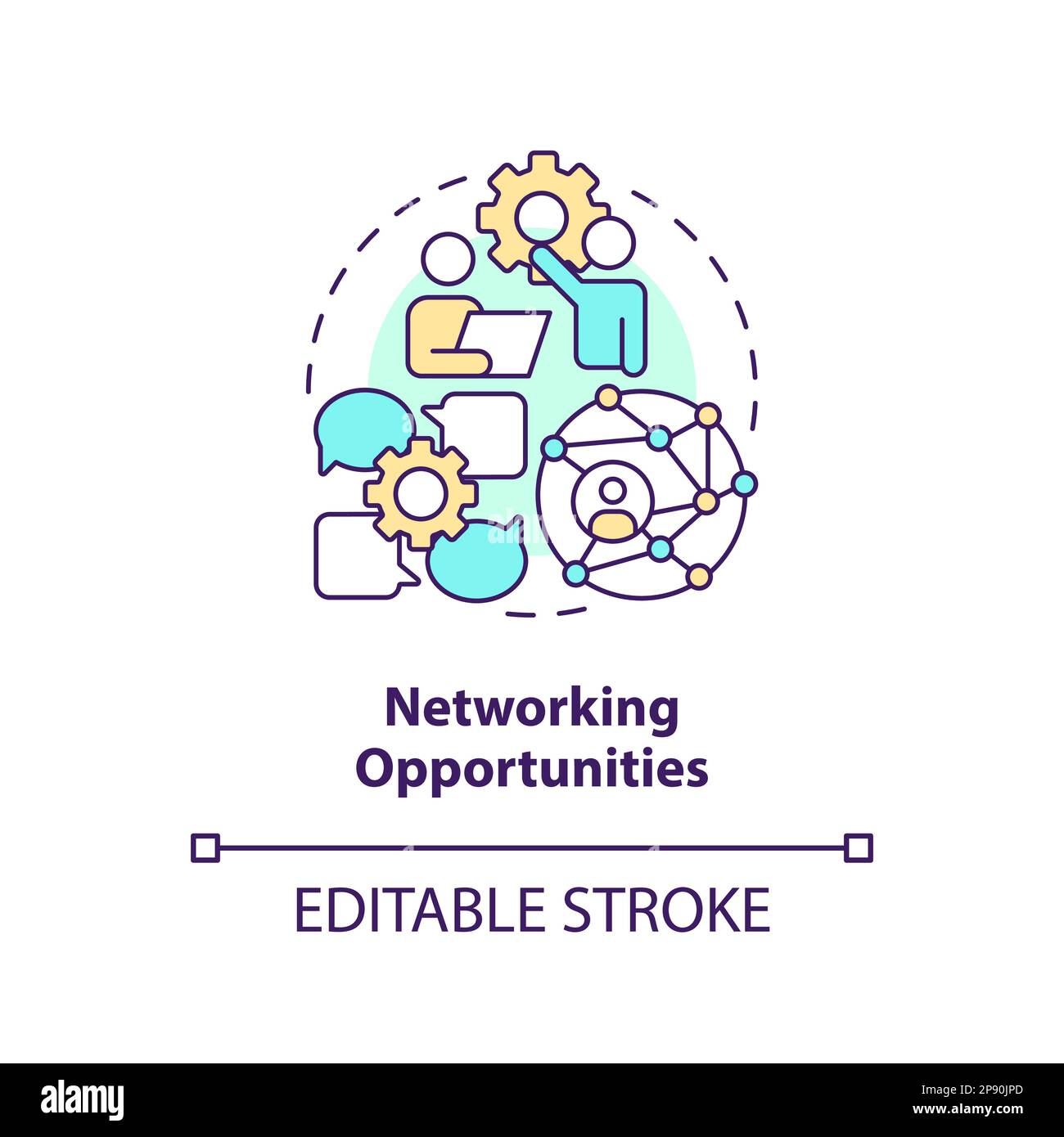 Networking opportunities concept icon Stock Vector Image & Art - Alamy