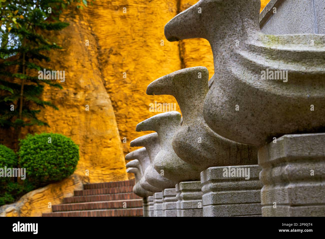A row of animal sculptures in Xinjiang ethnic style Stock Photo - Alamy