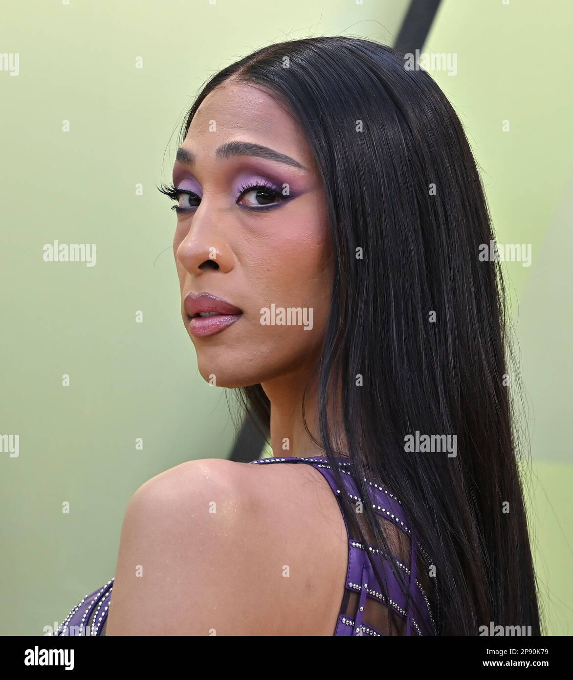 Michaela Jae Rodriguez arriving at the Versace FW23 Show held at the ...