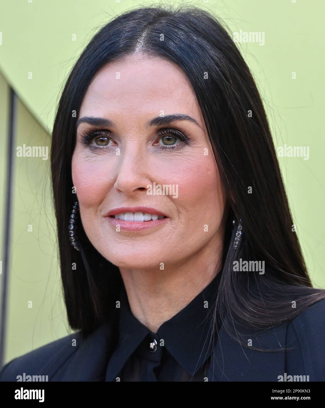 Demi Moore arriving at the Versace FW23 Show held at the Pacific Design ...