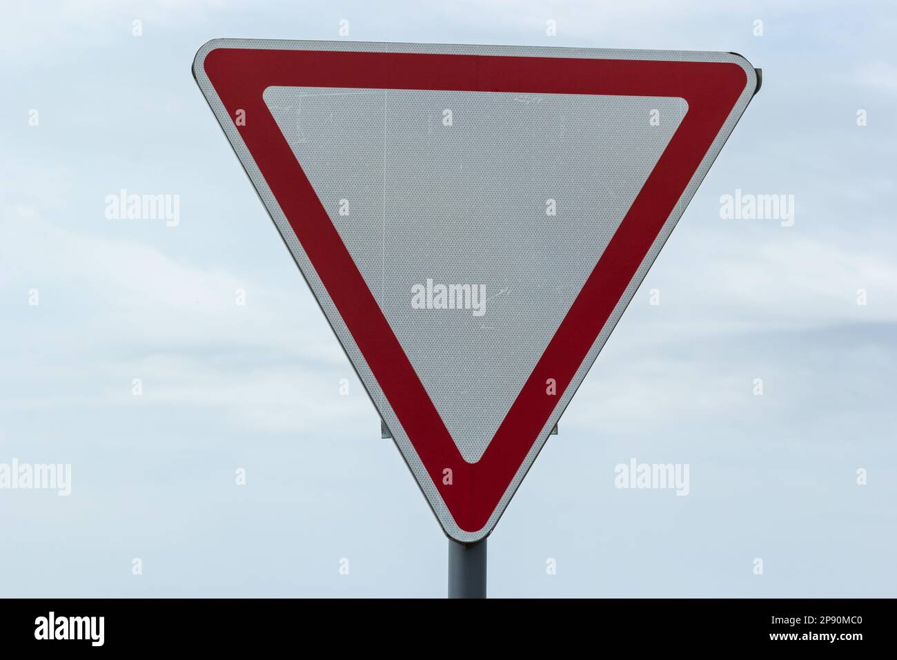 Empty red triangle hi-res stock photography and images - Alamy