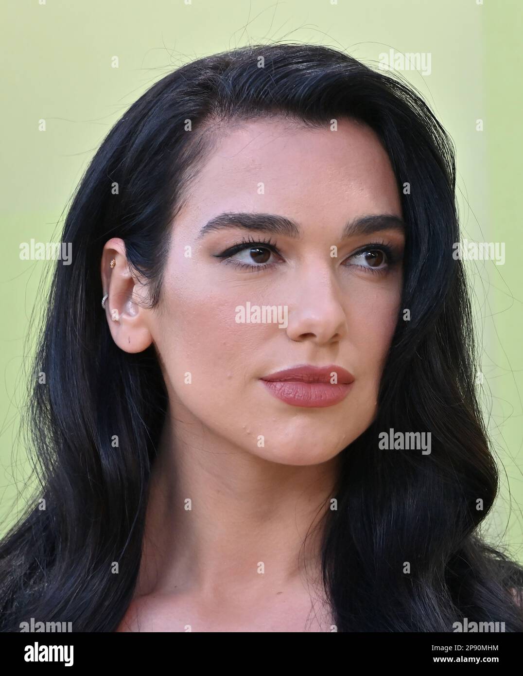 Dua Lipa arriving at the Versace FW23 Show held at the Pacific Design ...