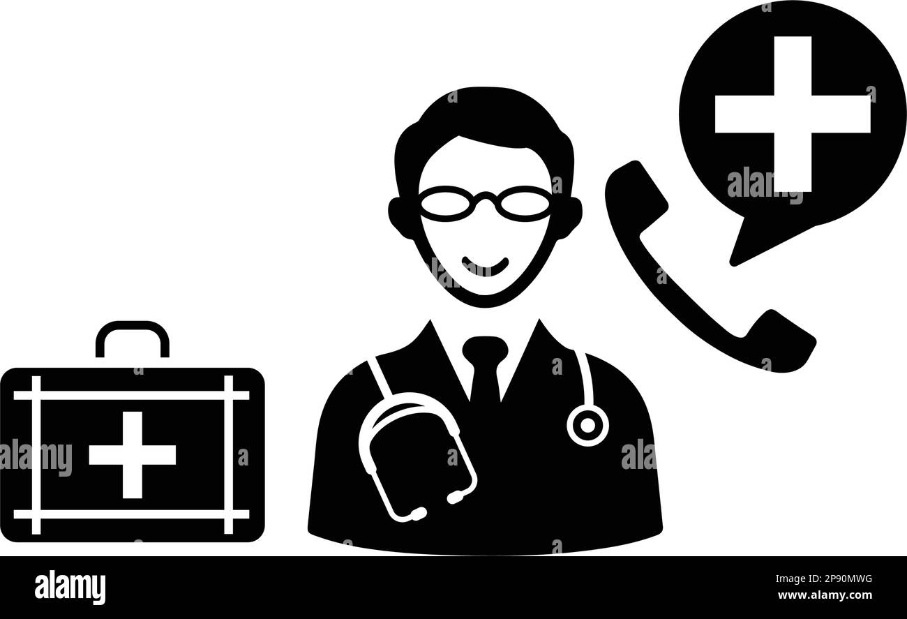 24-7-hours-medical-service-icon-vector-graphics-for-various-use-stock