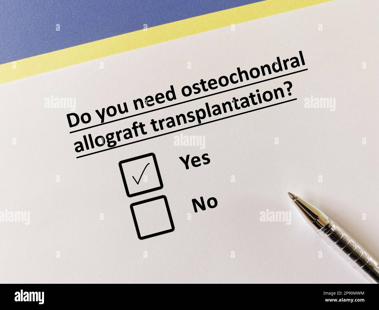 A person is answering question about orthopedic disease. He needs ...