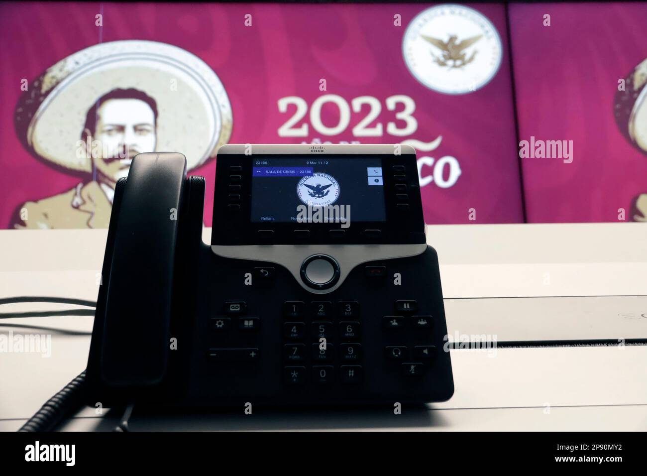 Non Exclusive: March 9, 2023, Mexico City, Mexico: Crisis Room of the ...