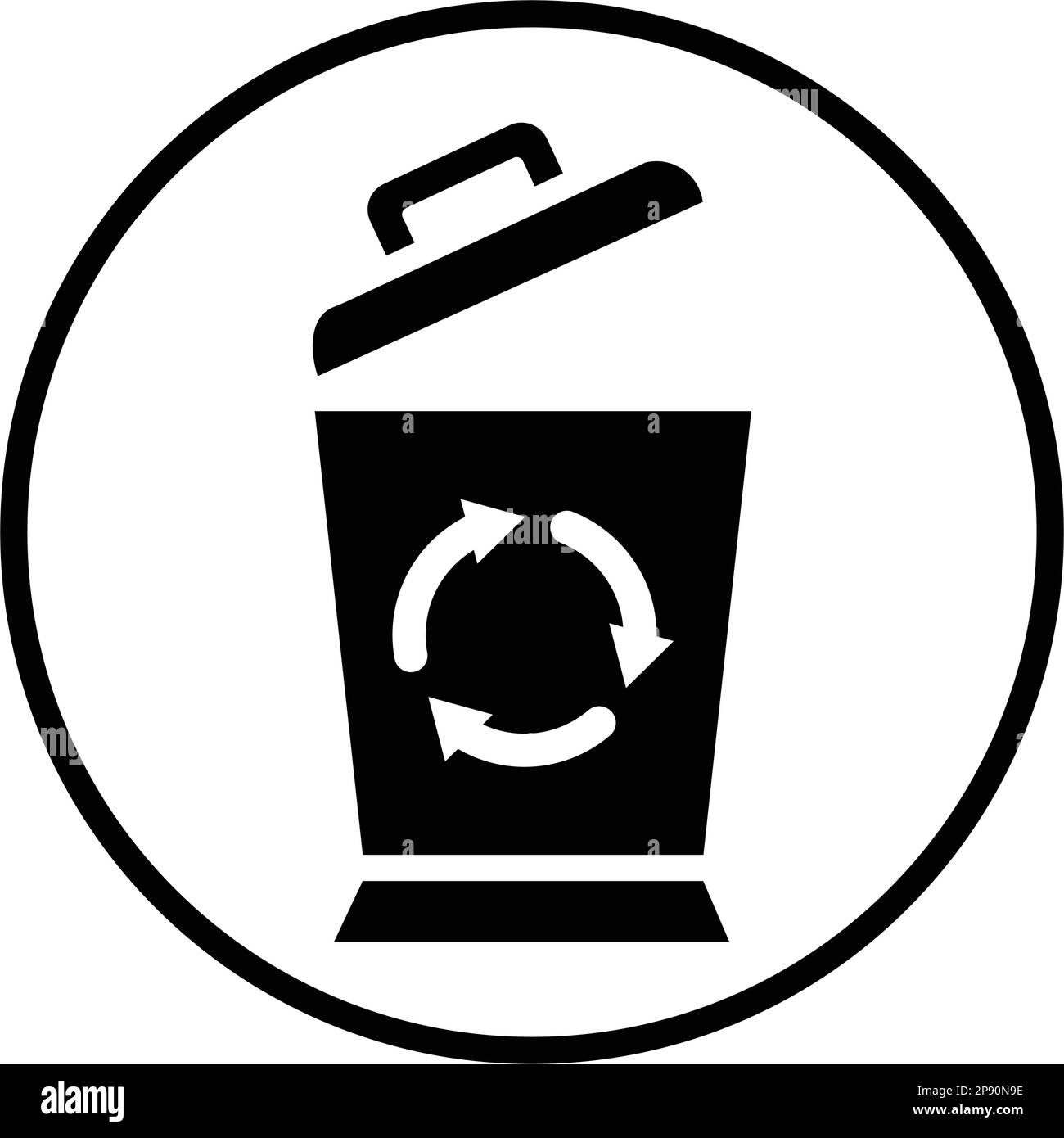 Recycle bin icon hi-res stock photography and images - Alamy