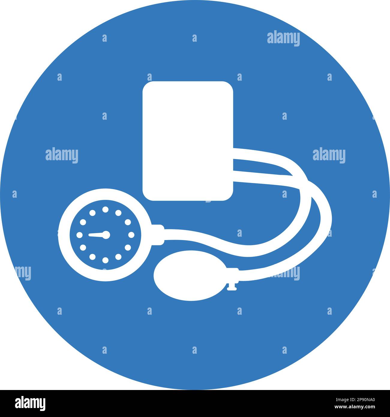 Blood pressure measurement icon, vector graphics for various use Stock ...