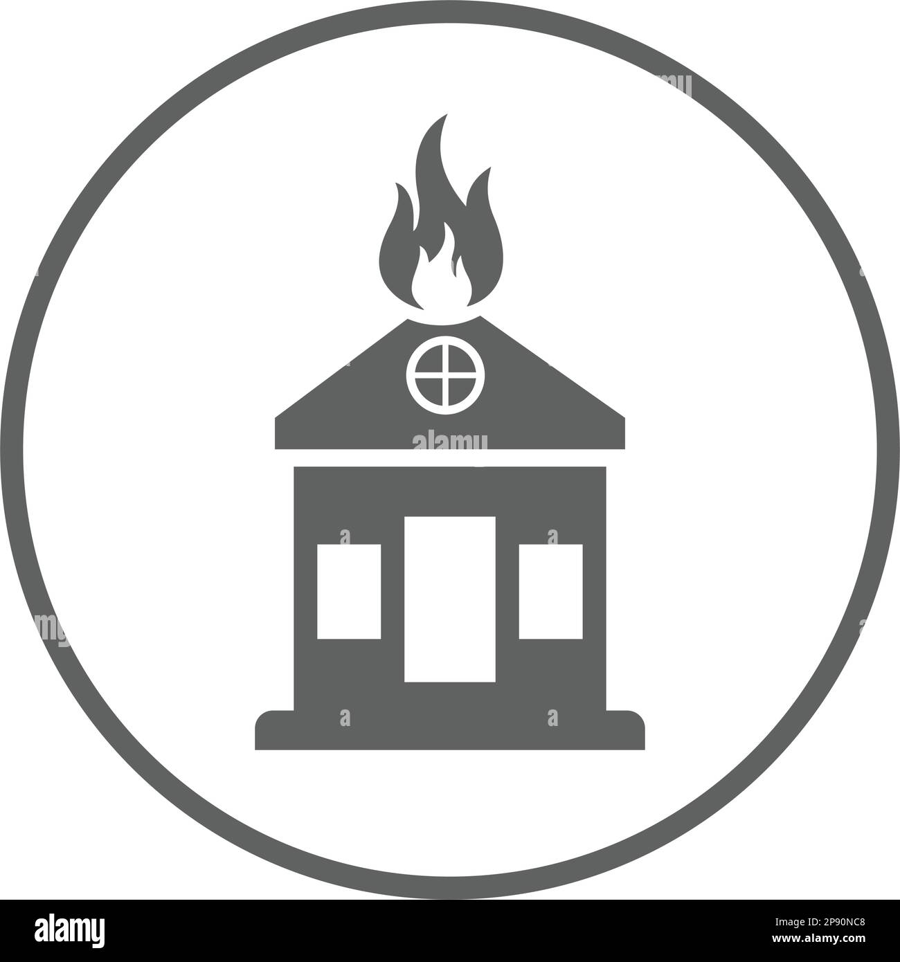 Burning house Icon. Perfect use for print media, web, stock images ...