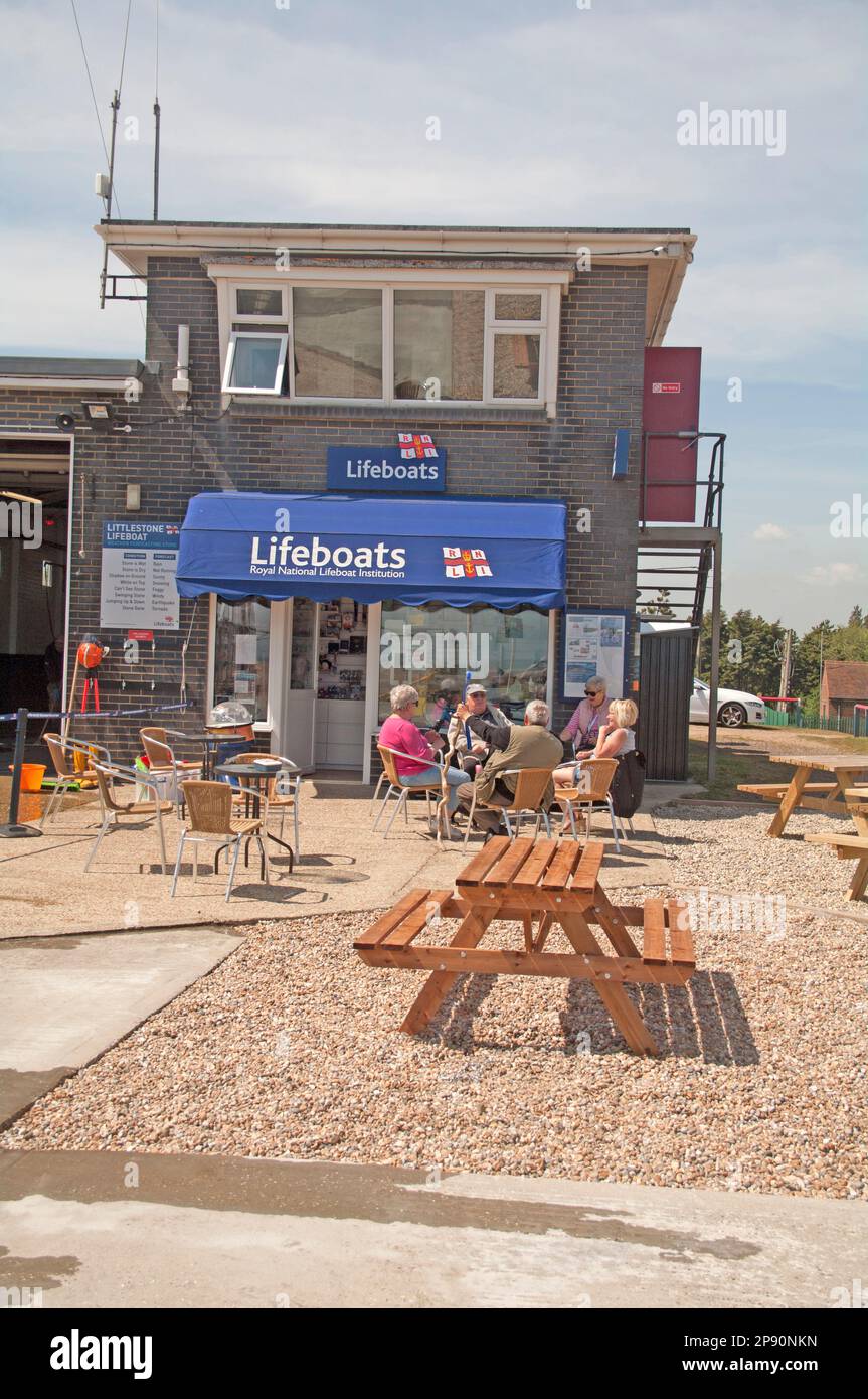 LITTLESTONE ON SEA LIFE BOAT CAFE KENT Stock Photo - Alamy