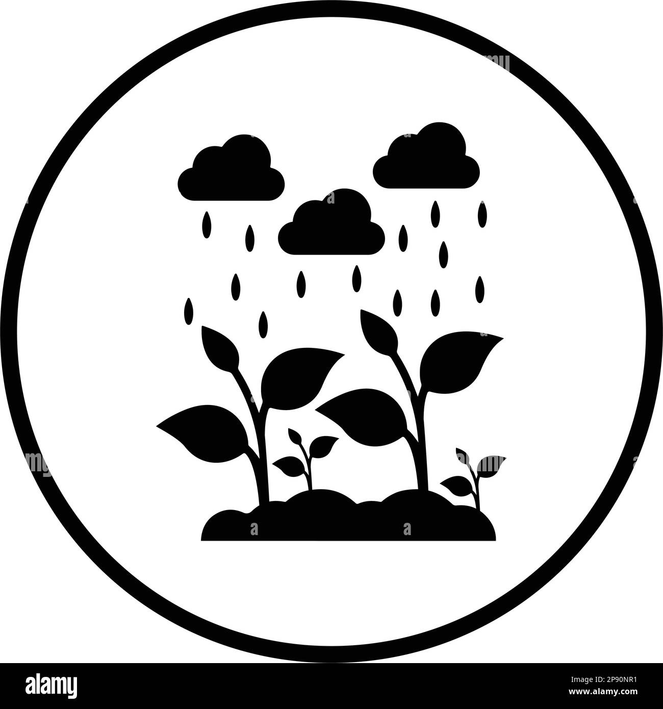 Cloud, tree, rain icon. Beautiful, meticulously designed icon. Well ...