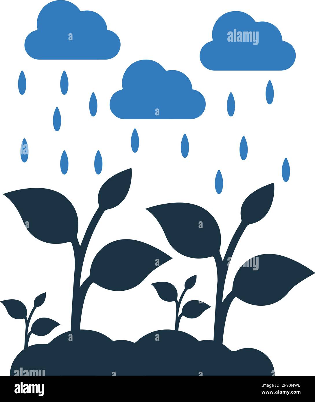 Cloud, tree, rain icon. Beautiful, meticulously designed icon. Well ...