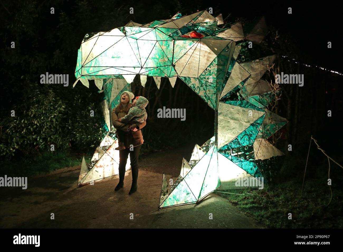 Palace of Light 2022 - illuminated display based on the 'King's Beasts ...