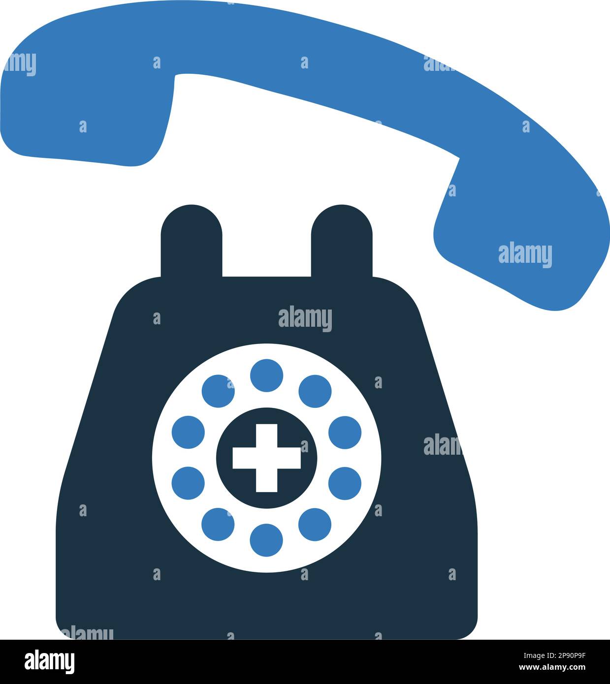 Telephone icon, vector graphics. Beautiful design and fully editable ...