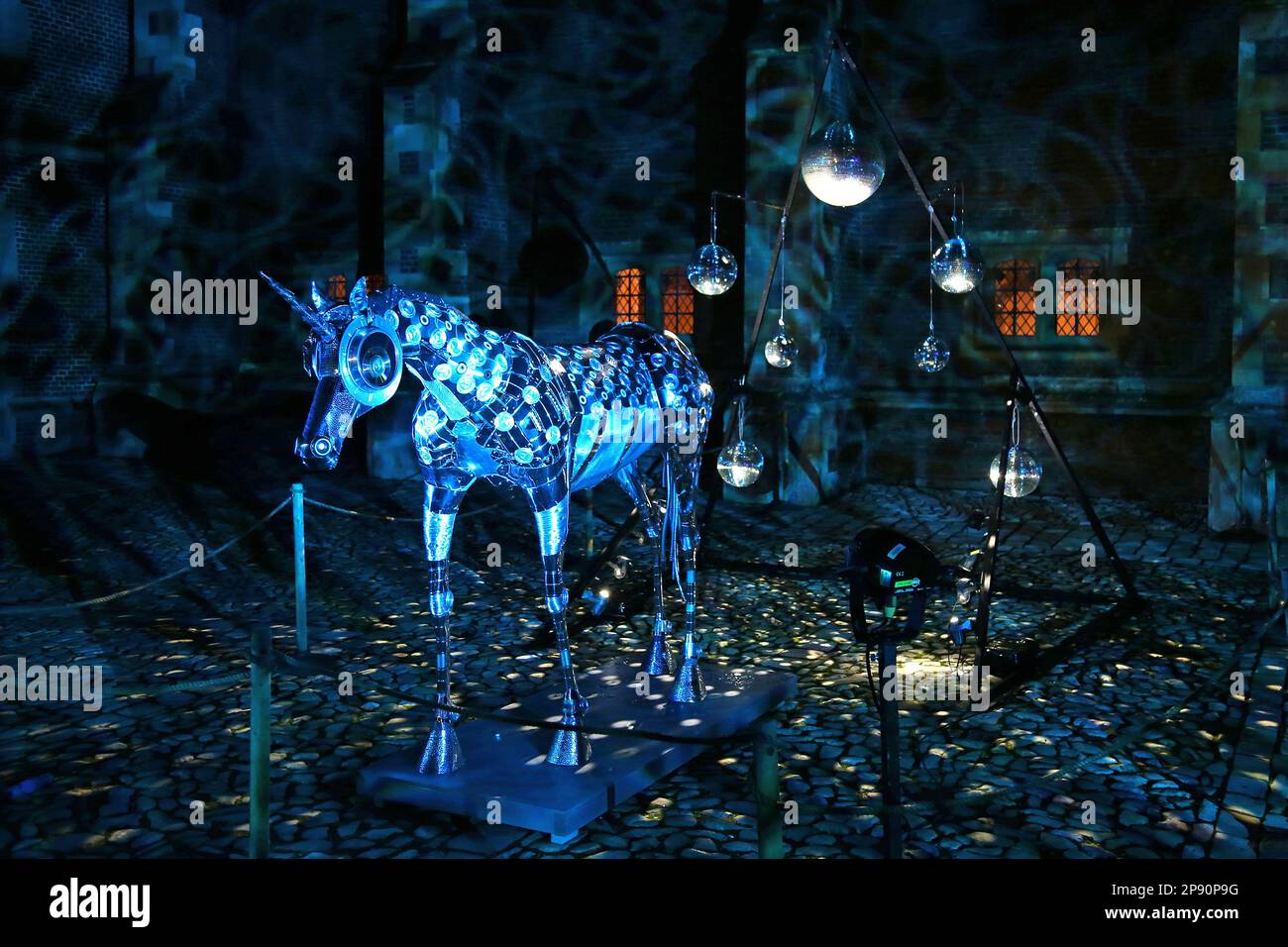 Palace of Light 2022 - illuminated display based on the 'King's Beasts ...