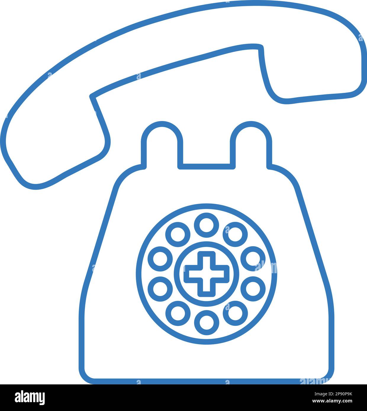 Telephone icon, vector graphics. Beautiful design and fully editable ...