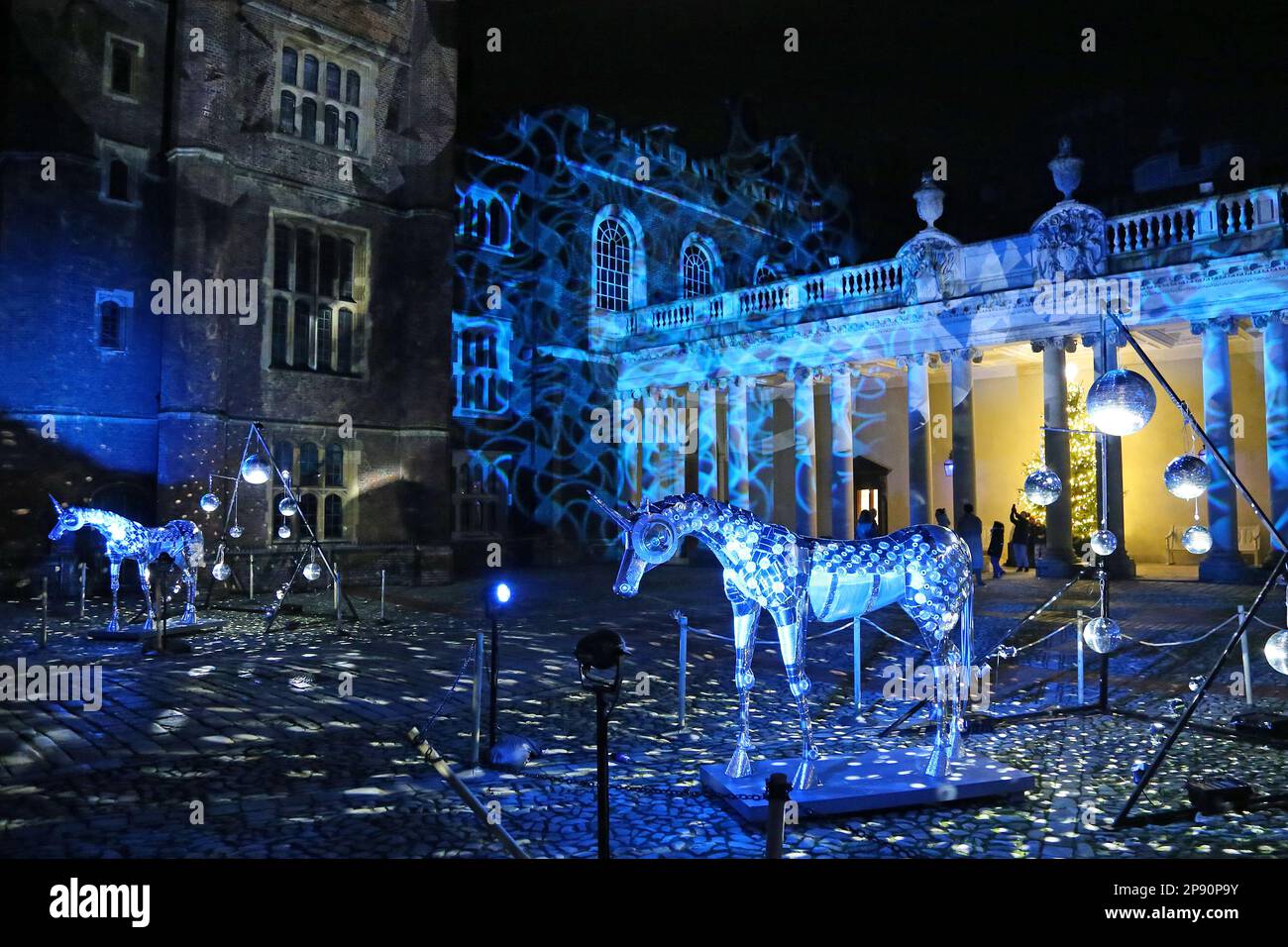 Palace of Light 2022 - illuminated display based on the 'King's Beasts ...