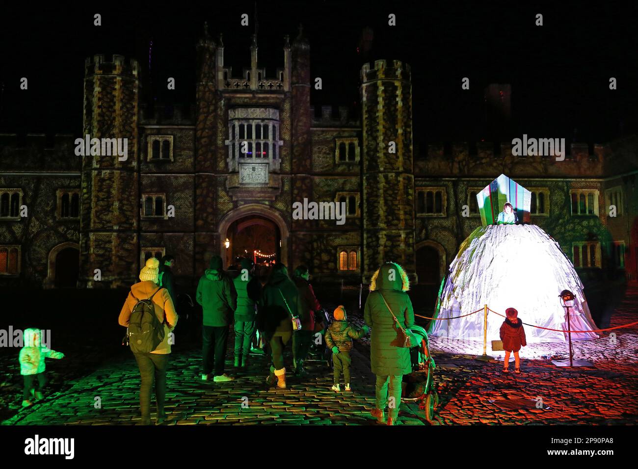 Palace of Light 2022 - illuminated display based on the 'King's Beasts ...