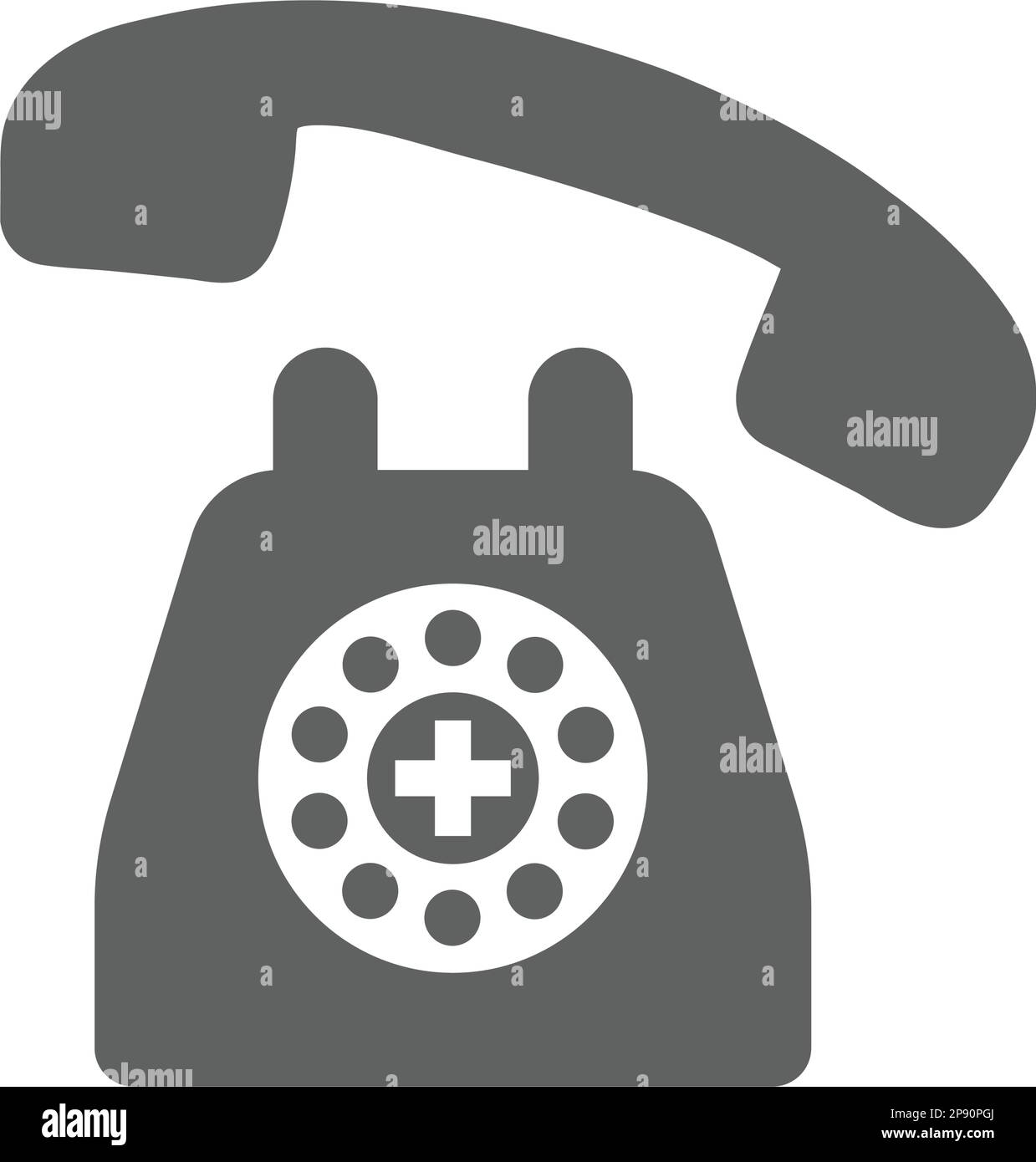 Telephone icon, vector graphics. Beautiful design and fully editable ...