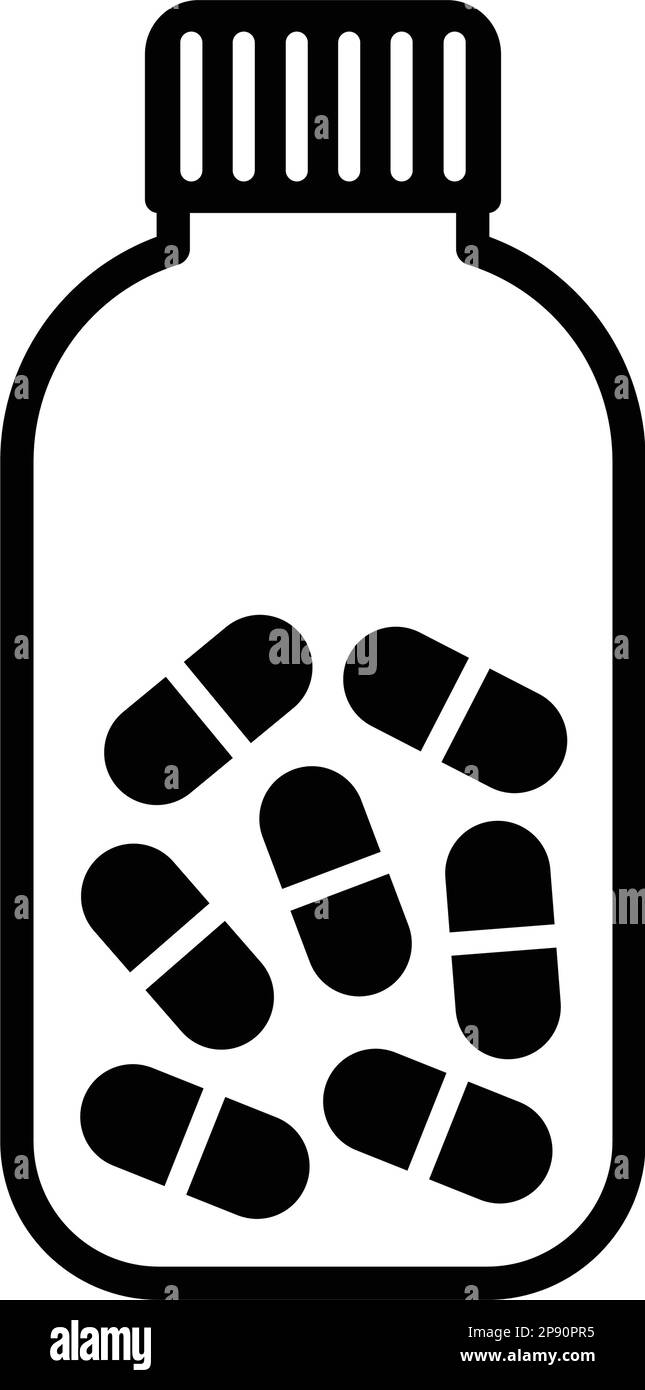 Drugs, Medicine Vial Icon, vector graphics for various use Stock Vector ...