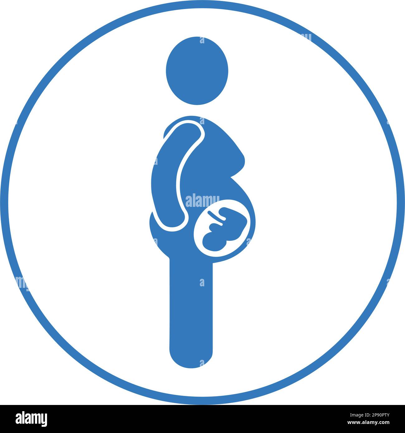 Pregnancy, pregnant Icon, vector graphics. Beautiful design and fully ...