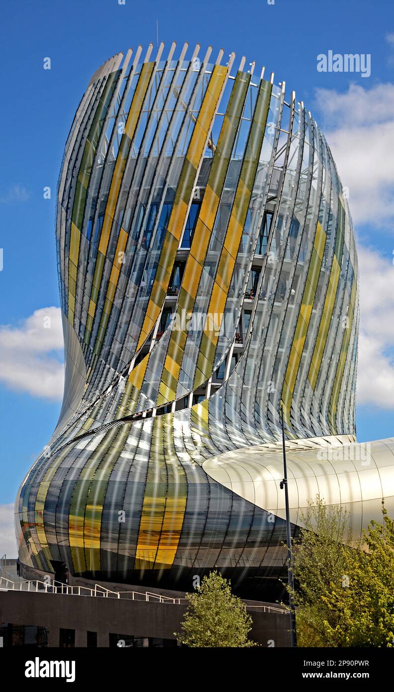 La cite du vin museum, Bordeaux, Gironde ,France Stock Photo - Alamy