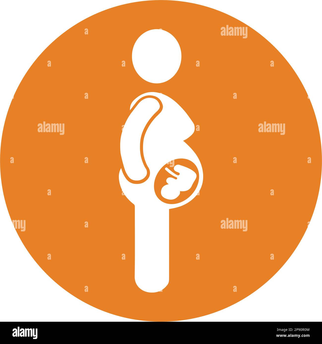 Pregnancy, pregnant Icon, vector graphics. Beautiful design and fully ...