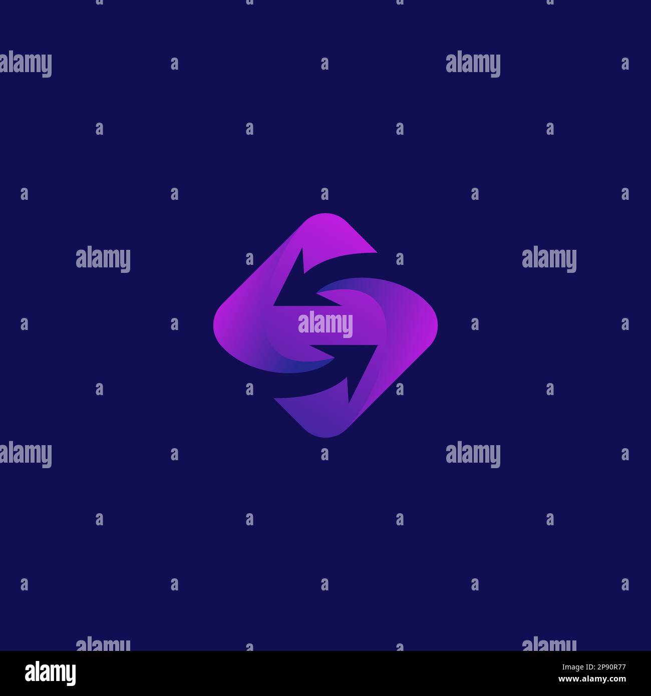 S Arrow Logo Design. Letter S Initial icon Stock Vector Image & Art - Alamy