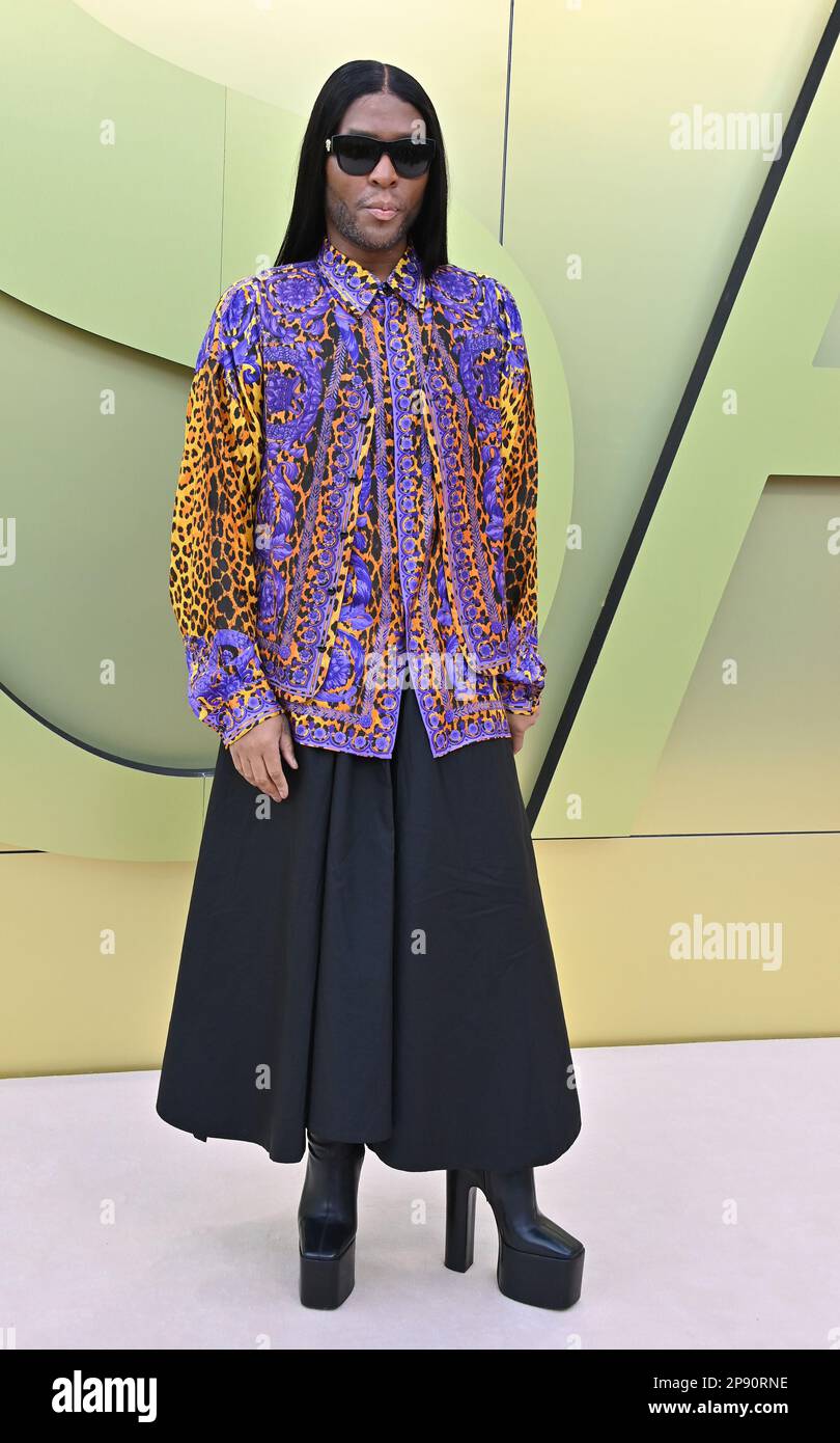 Law Roach arriving at the Versace FW23 Show held at the Pacific Design ...