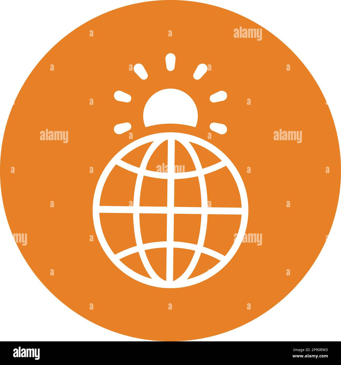 Global warming icon. Use for commercial, print media, web or any type ...