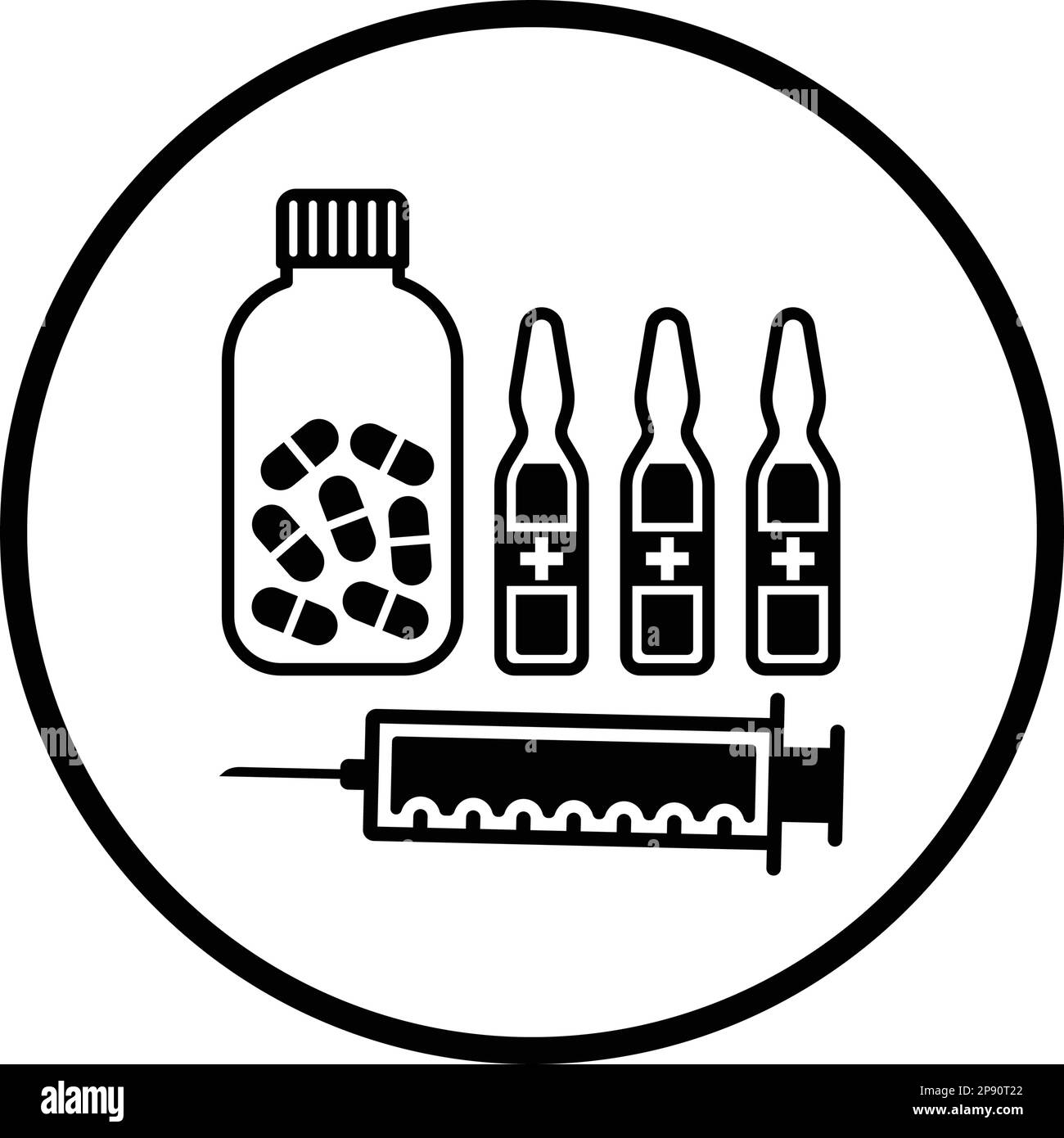 Medication syringe Black and White Stock Photos & Images - Alamy