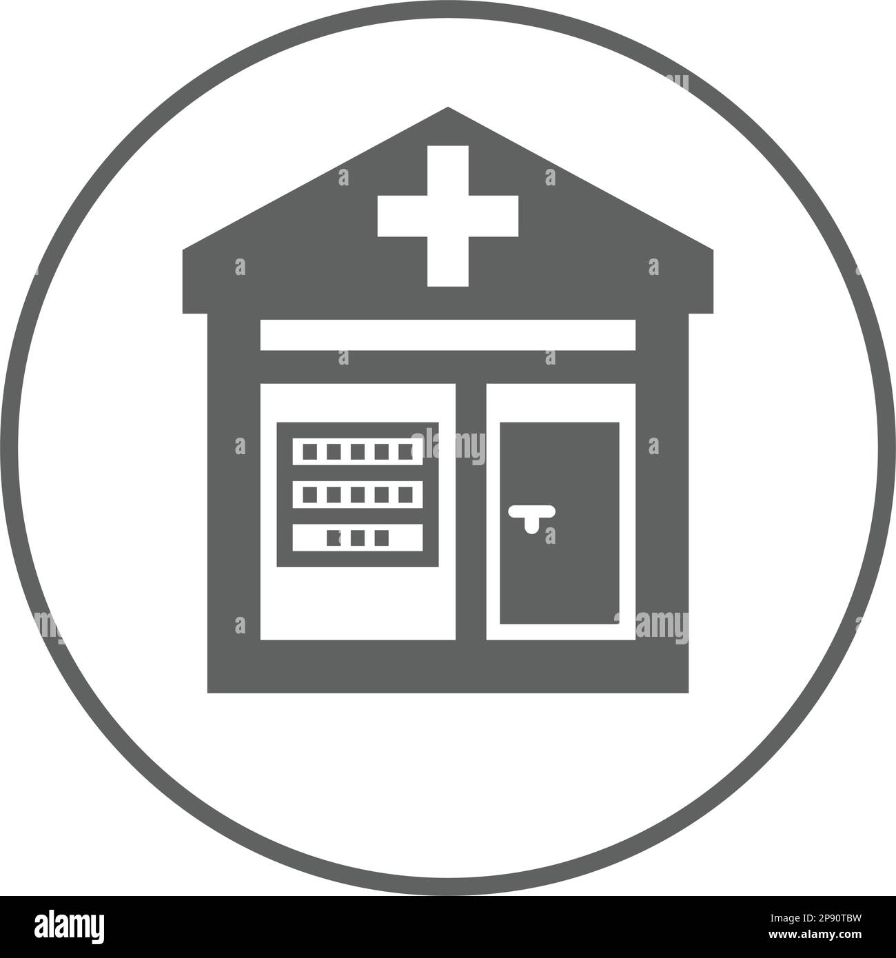 Medical shop, Pharmacy icon, vector graphics for various use Stock ...