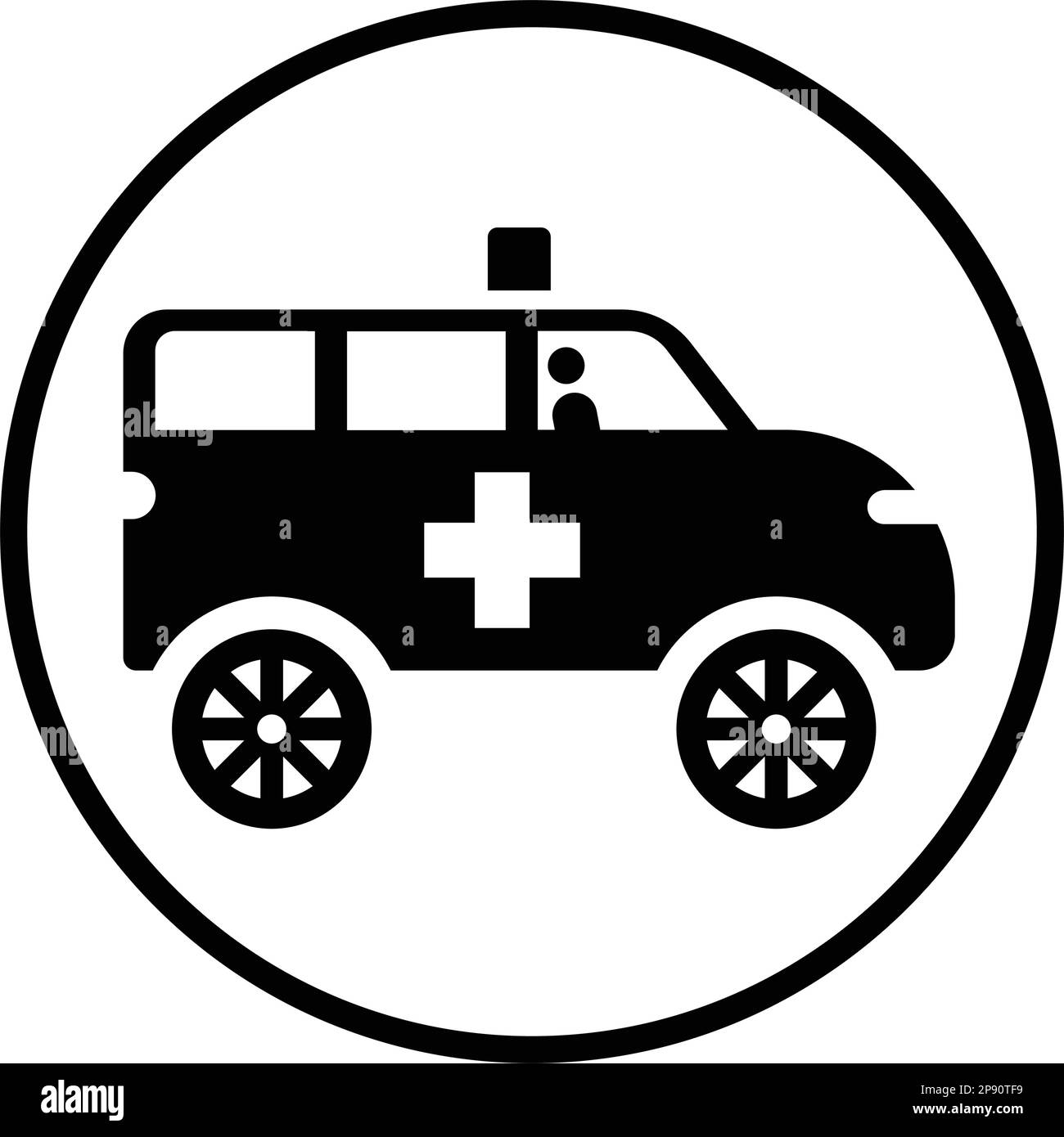 Medical car, Ambulance icon, vector graphics for various use Stock ...