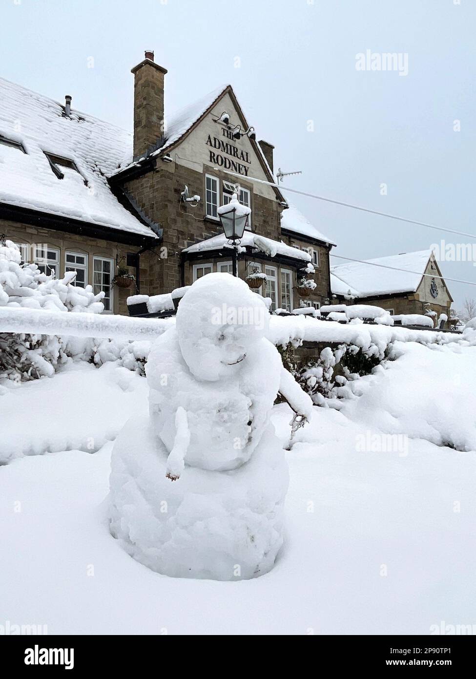 A view of the Loxley area of Sheffield after heavy snow overnight ...